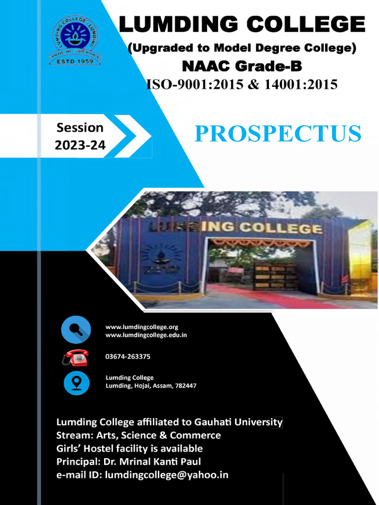 Prospectus | PDF | Science | Bachelor's Degree