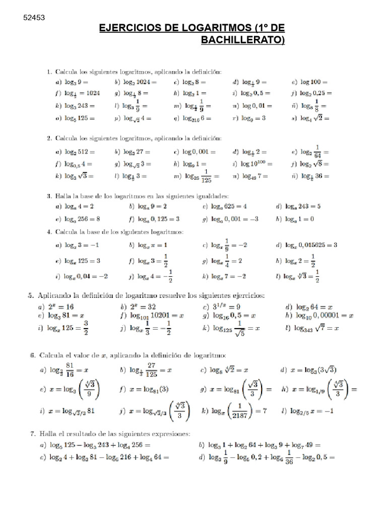 LOGARITMOS | PDF