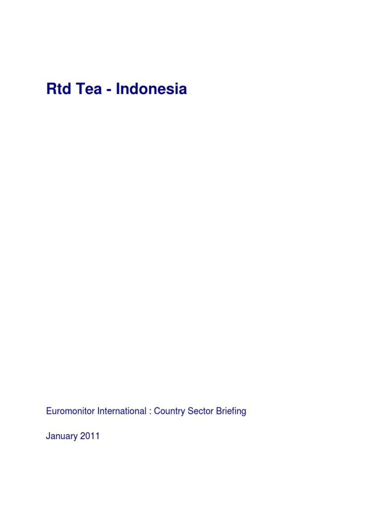 RTD Tea - Indonesia | PDF | Tea | Retail