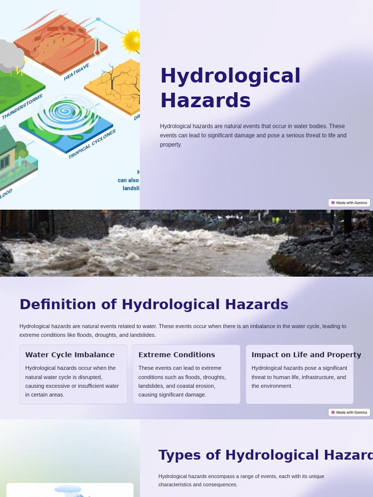 Hydrological Hazards Autosaved Pdf Flood Erosion
