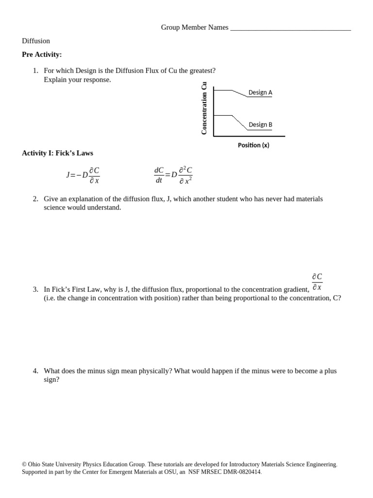 3.Diffusion | PDF | Diffusion | Continuum Mechanics