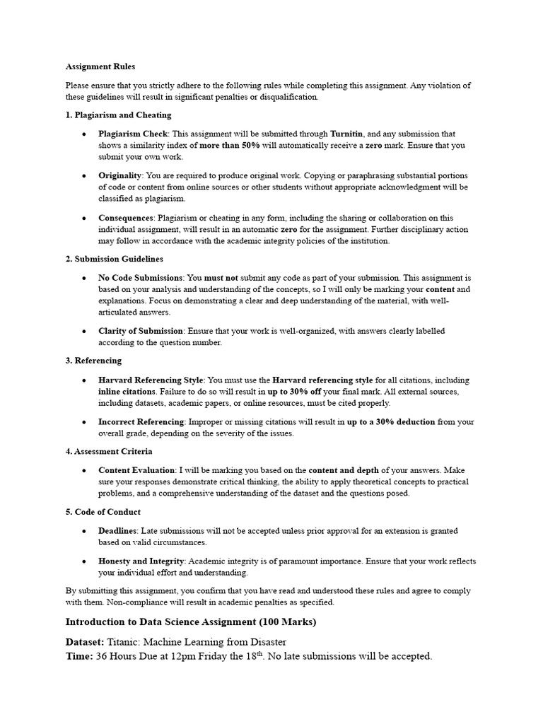 Data Science Assignment Rules & Tasks | PDF | Regression Analysis ...