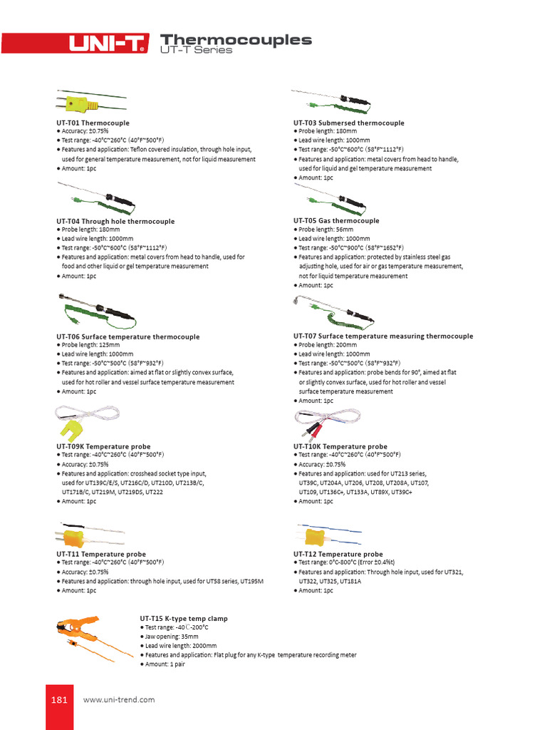Thermocouple Guide for Technicians | PDF | Thermocouple | Metrology
