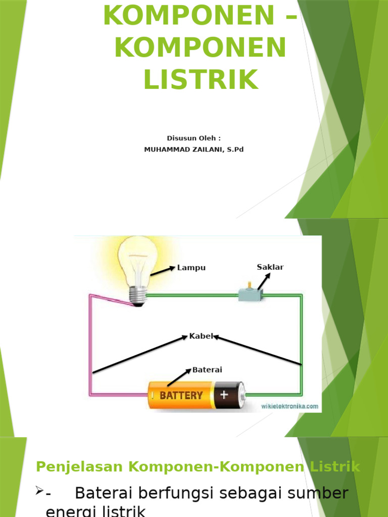 Pembelajaran 1 Komponen-Komponen Listrik | PDF