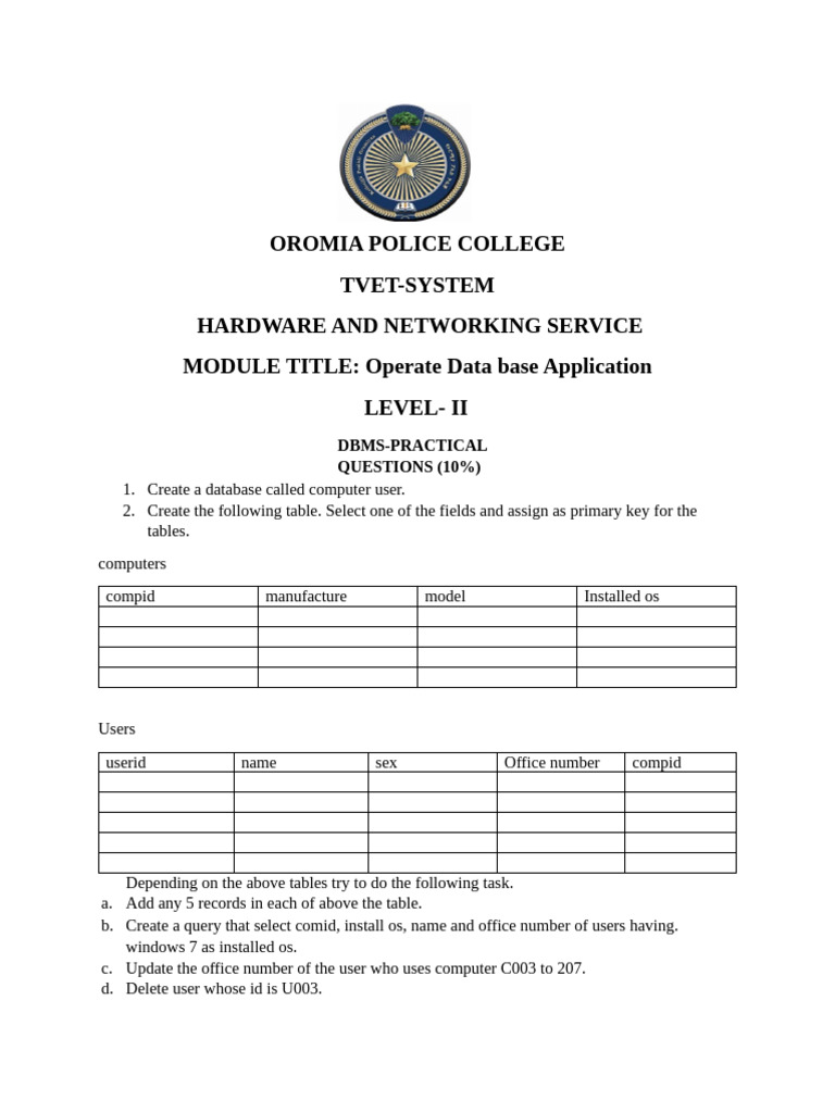 Task two | PDF | Service Level Agreement | Databases