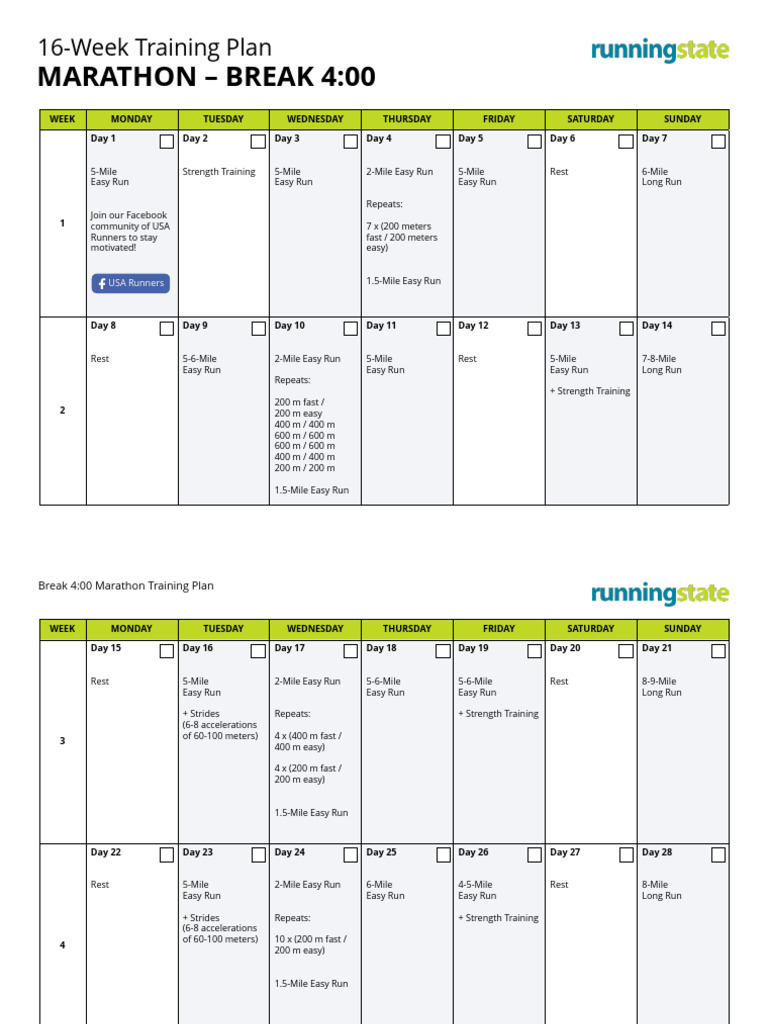 Marathon Break 4 00 | PDF | Running | Heart Rate