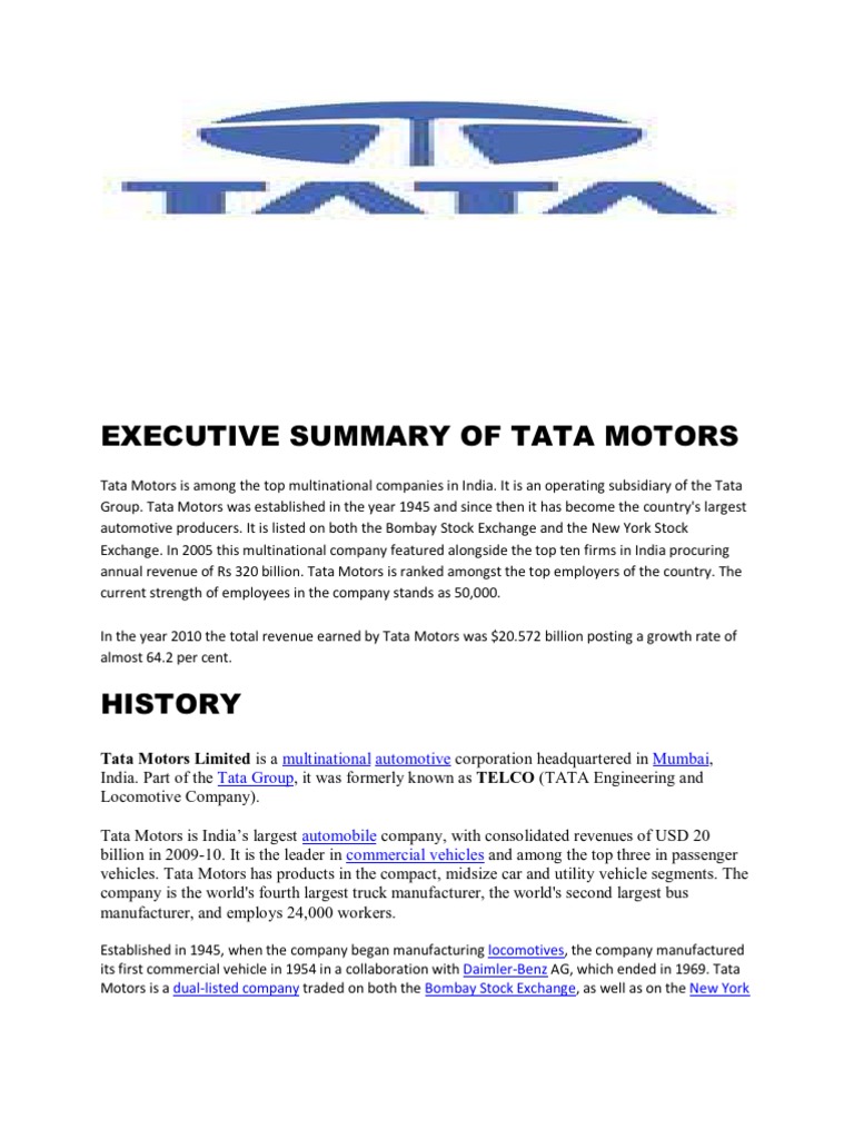 Tata Motors | PDF | Vehicles | Motor Vehicle