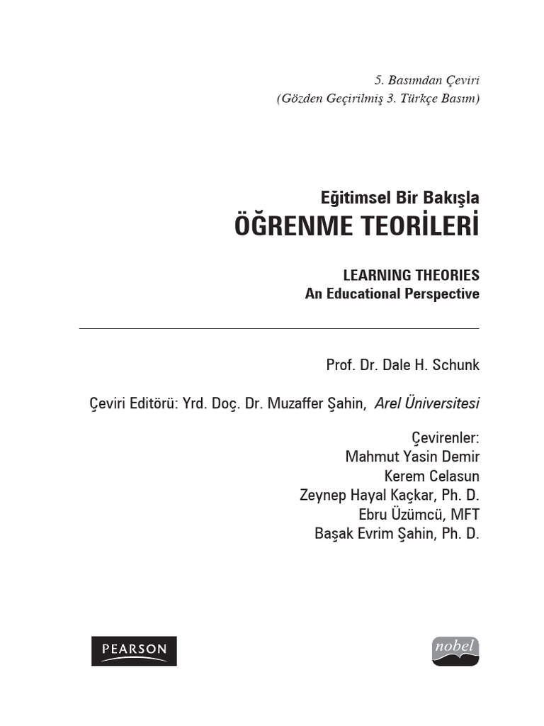 Öğrenme Teorileri | PDF