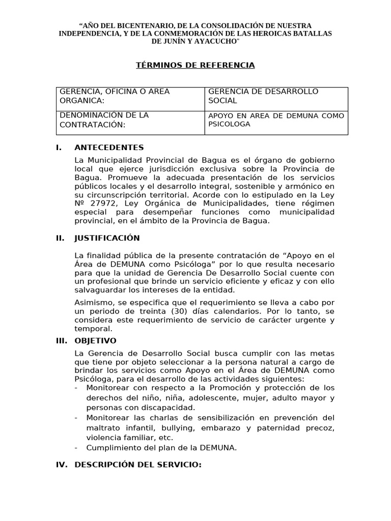 Modelo TDR | PDF | Violencia doméstica | Abuso infantil