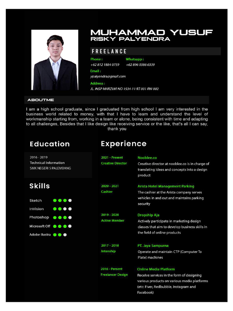 Curriculum Vitae Yusuf | PDF
