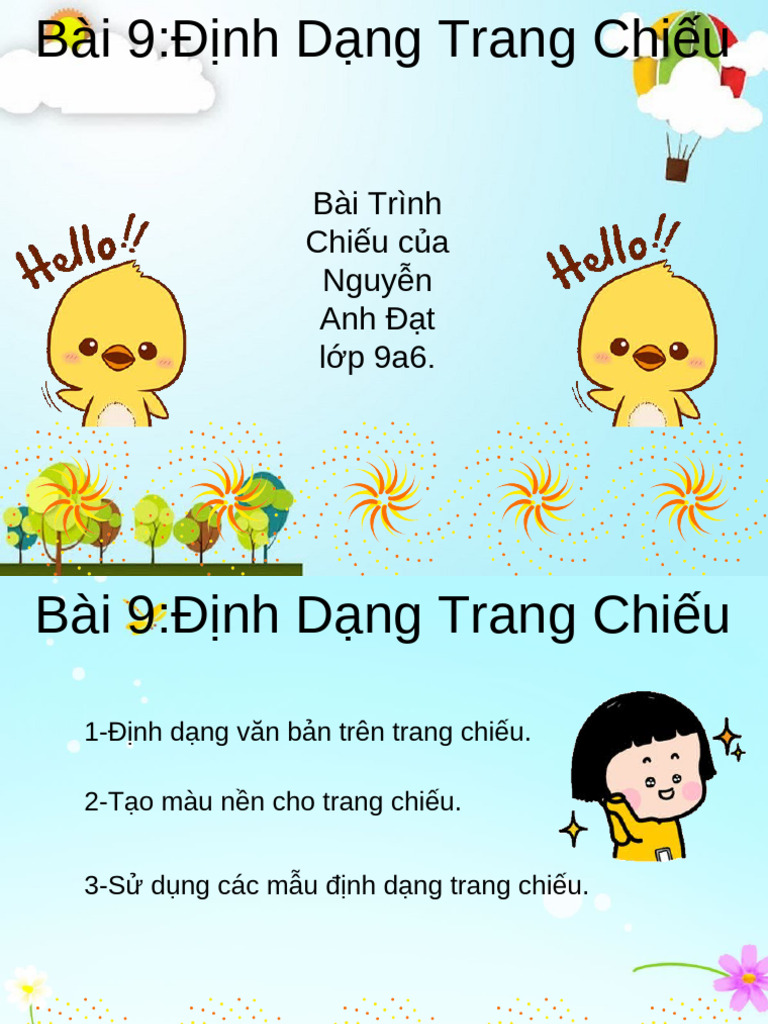 Bai 9 Bai Trinh Chieu | PDF