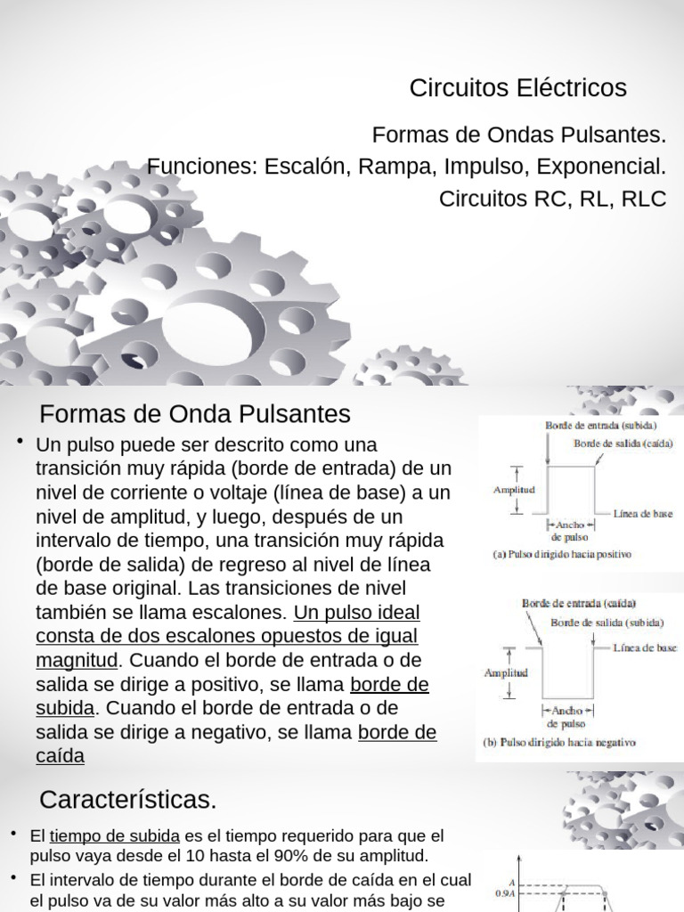 3erp S3 Funciones RC RL RLC | PDF | Red eléctrica | Impedancia eléctrica