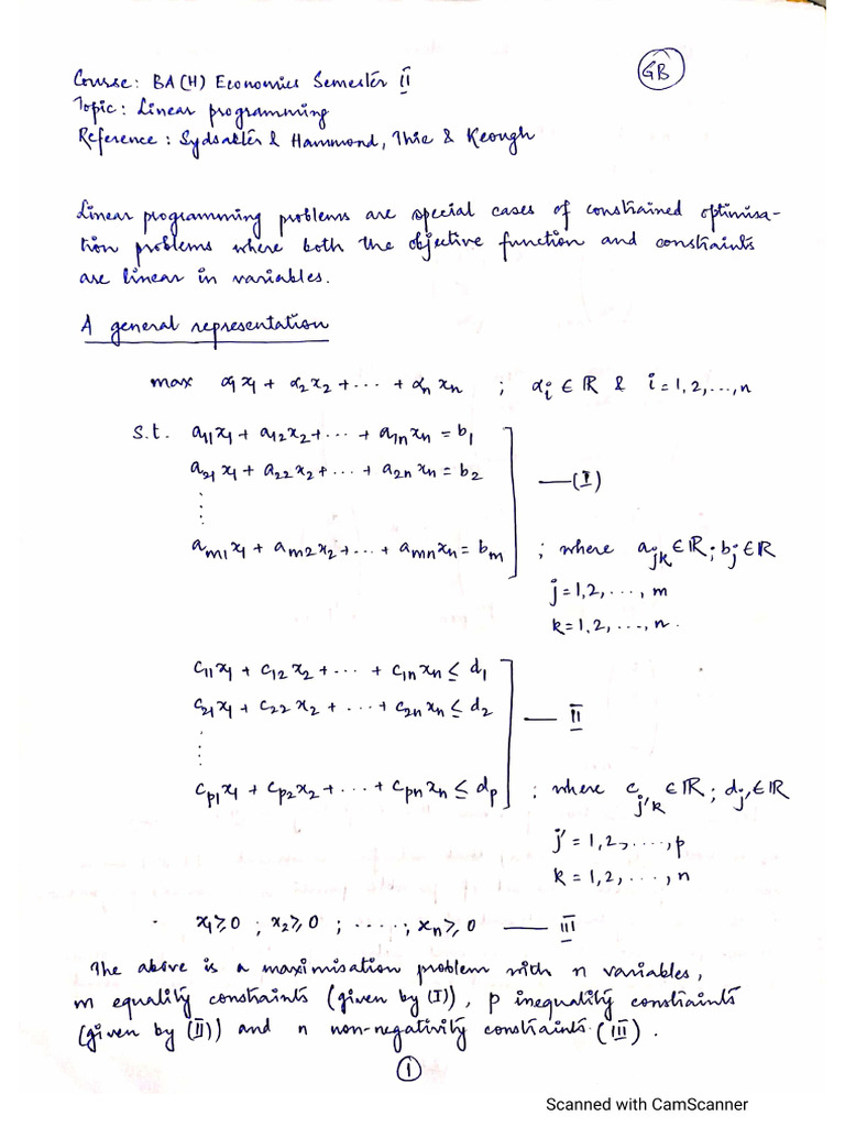 Linear Programming and Duality | PDF
