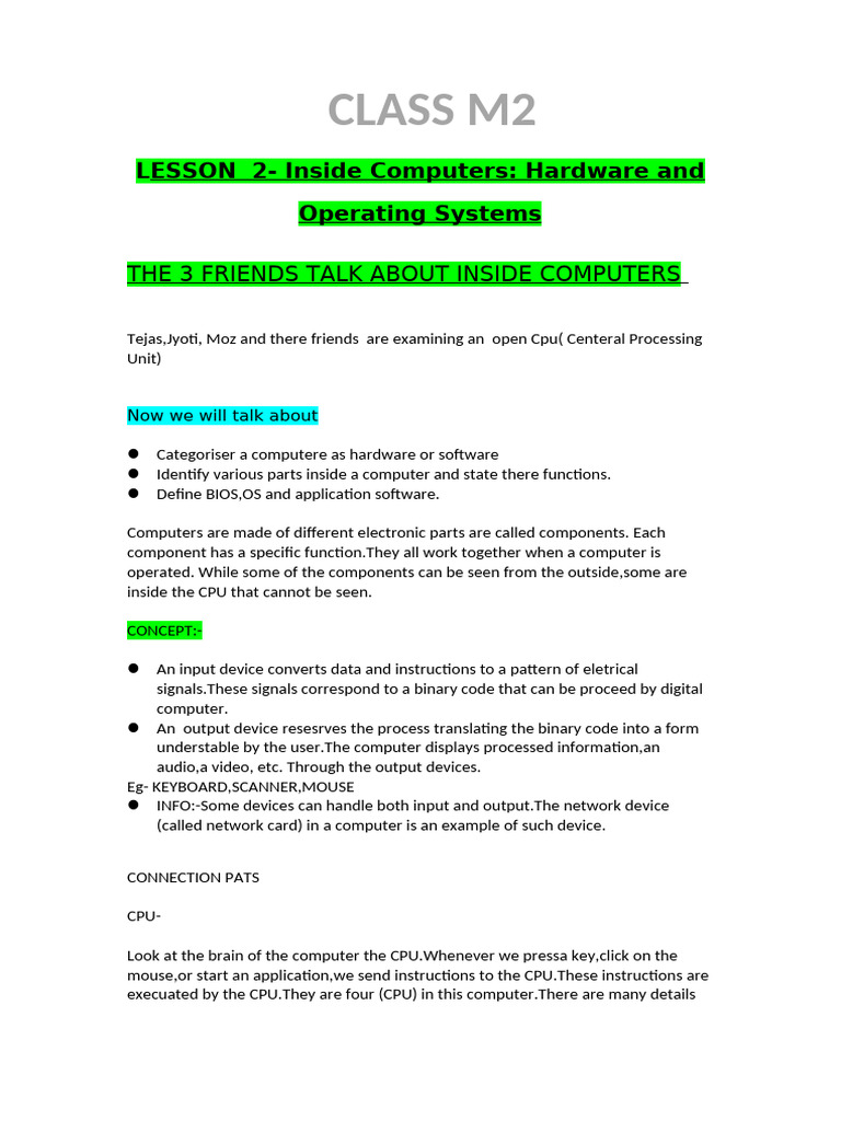 COMPUTER WORK | PDF | Byte | Computing