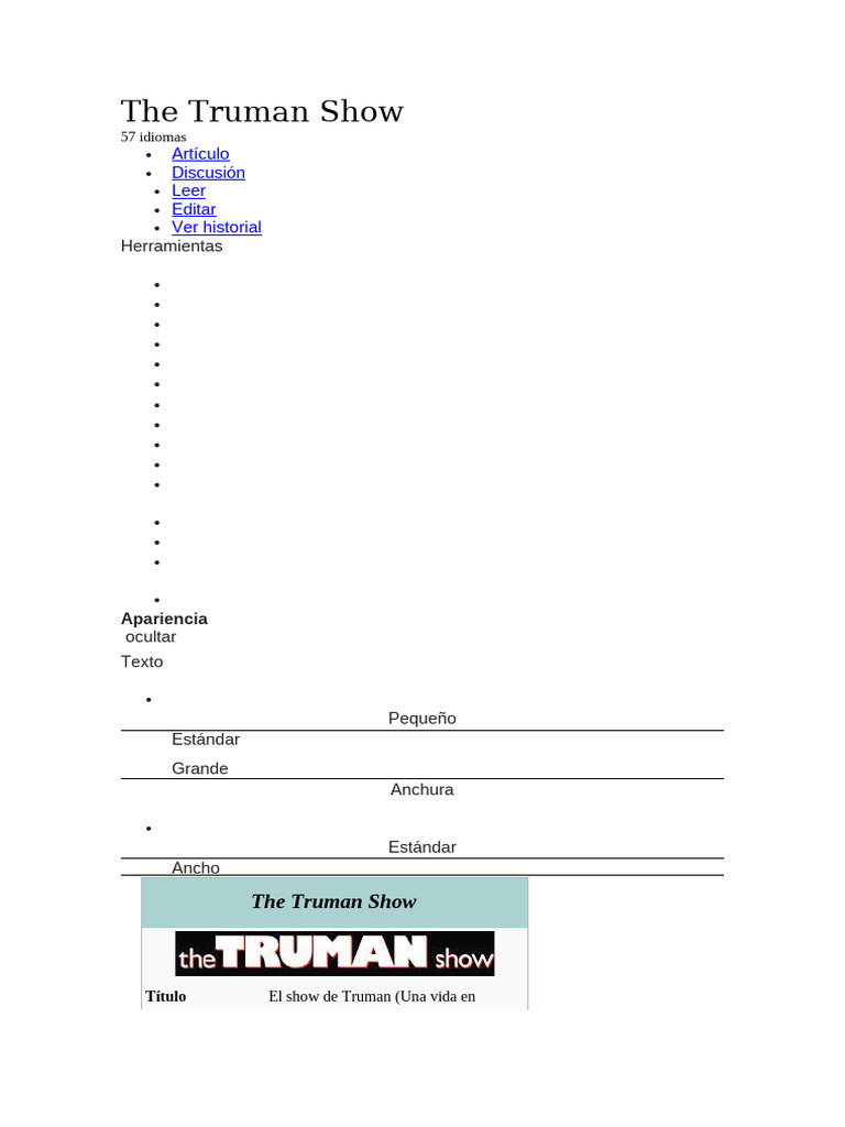 The Truman Show | PDF