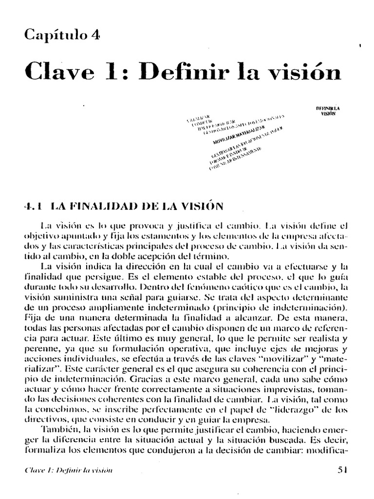 Clave 1 Definir La Visión | PDF