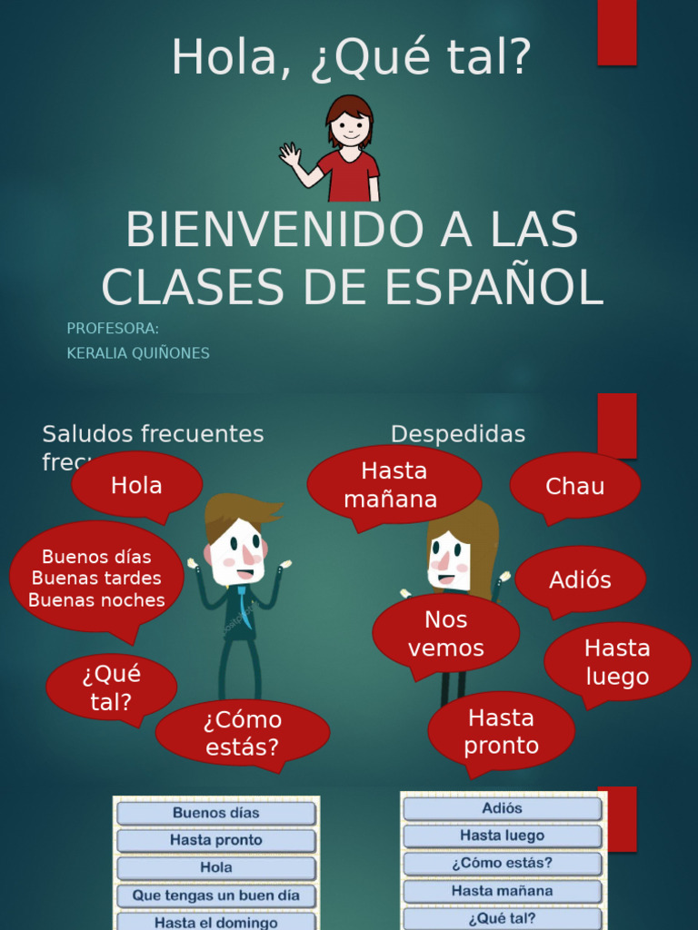 Clases de Español: Saludos y Alfabeto | PDF