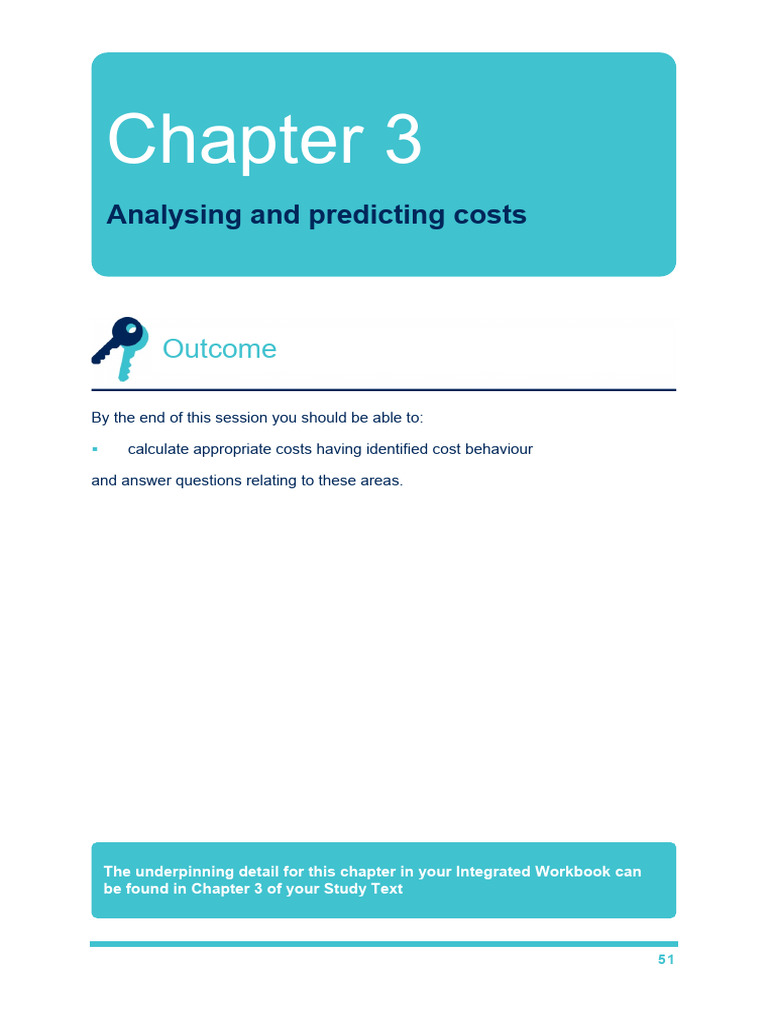 IWB Chapter 3 - Analysing and predicting costs | PDF | Regression Analysis | Linear Regression