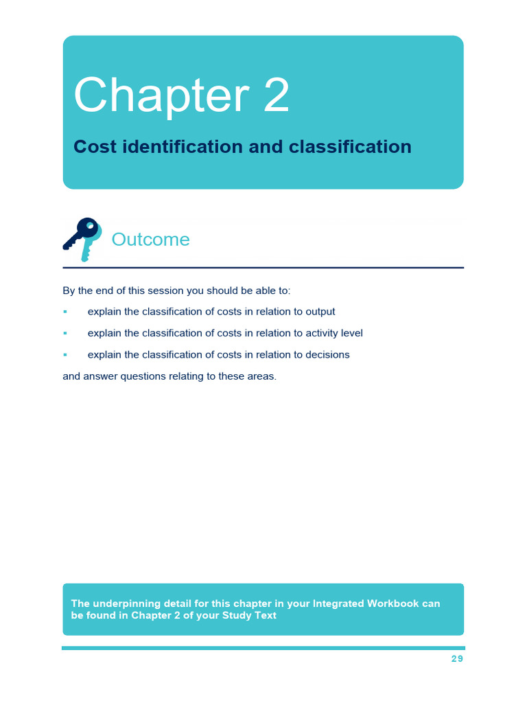 IWB Chapter 2 - Cost Identification and Classification | PDF | Opportunity Cost | Cost Of Goods Sold