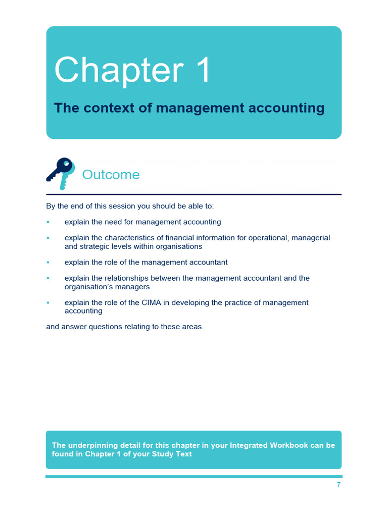 IWB Chapter 1 - The context of management accounting | PDF | Management ...