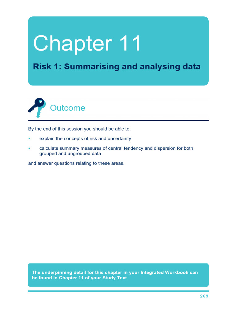 IWB Chapter 11 - Risk 1 Summarising and Analysing Data | PDF | Standard Deviation | Coefficient ...