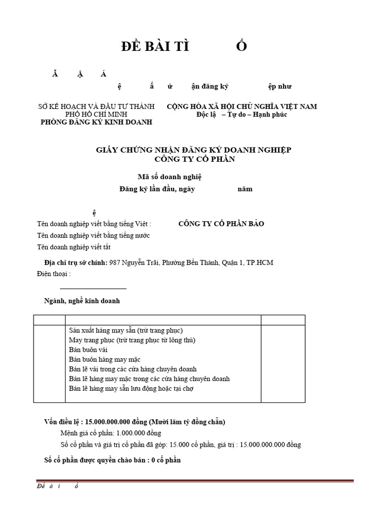 TINH HUONG MO PHONG 1 | PDF