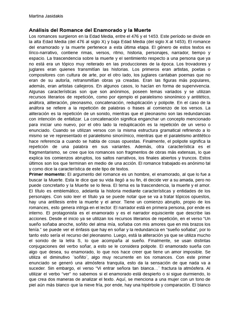 Parcial Literatura | PDF | Amor | Romanticismo