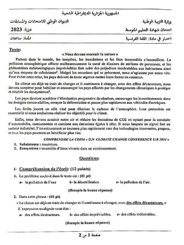 Bem2023 French | PDF