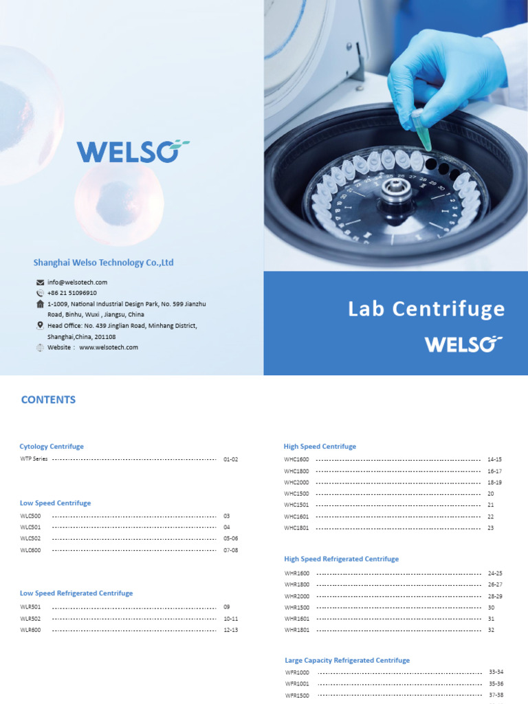 Lab Centrifuge Product Guide | PDF | Centrifuge | Staining