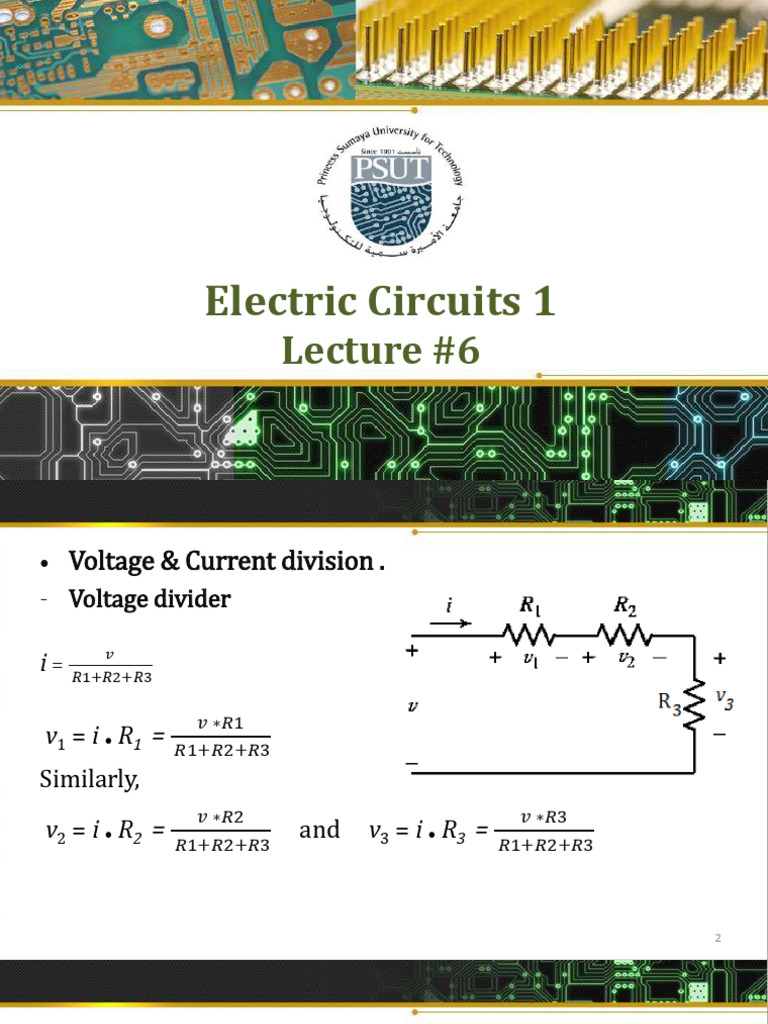 6.voltage and current division | PDF | Electronic Engineering | Computer Engineering
