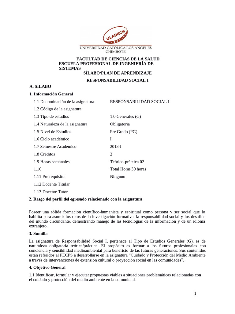 Responsabilidad Social I | PDF | Evaluación | Maestros