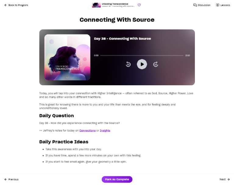 Lesson 38 - Connecting With Source | PDF
