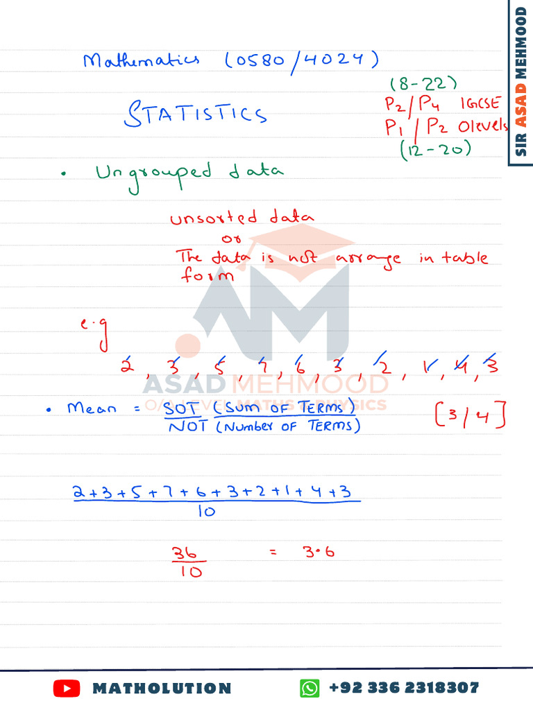 Statistics Lec 1 | PDF