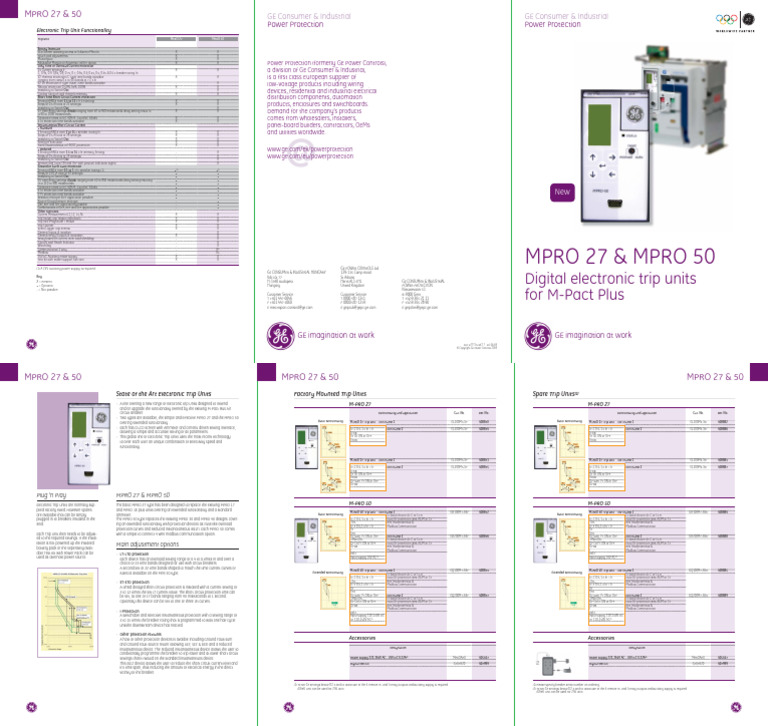 MPRO 27 & 50 Leaflet | PDF | Power Supply | Power Engineering