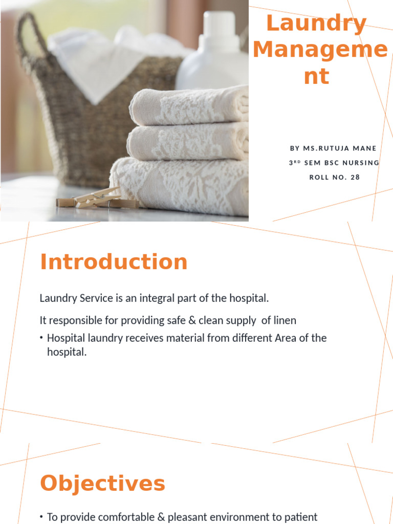 Laundry Management Infection Control | PDF | Technology & Engineering