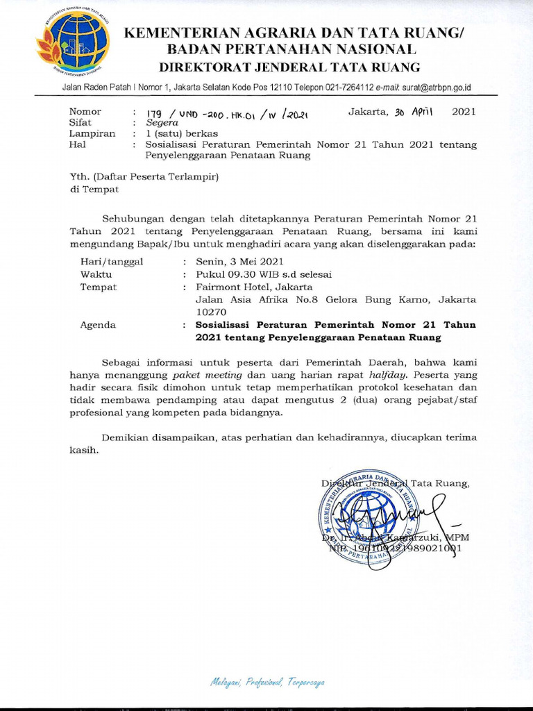 179 - Sosialisasi Peraturan Pemerintah No 21 Tahun 2021 Tentang ...