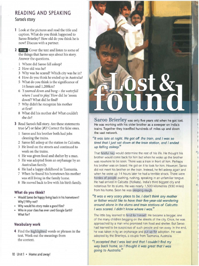 Lost and Found Saroo | PDF