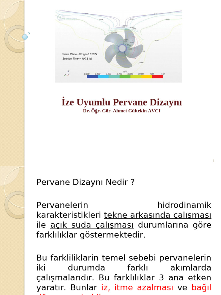 Savaş Gemileri İze Uyumlu Pervane | PDF