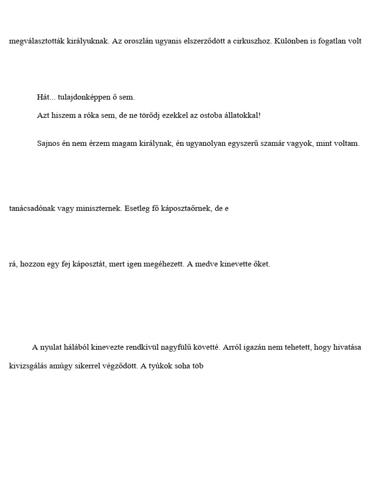 A Szamárból Király Lesz | PDF