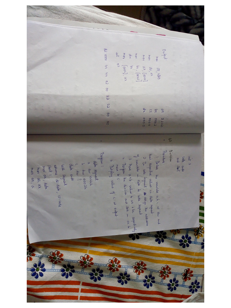 8 Bit Data Arithmetic Instructions Coding | PDF