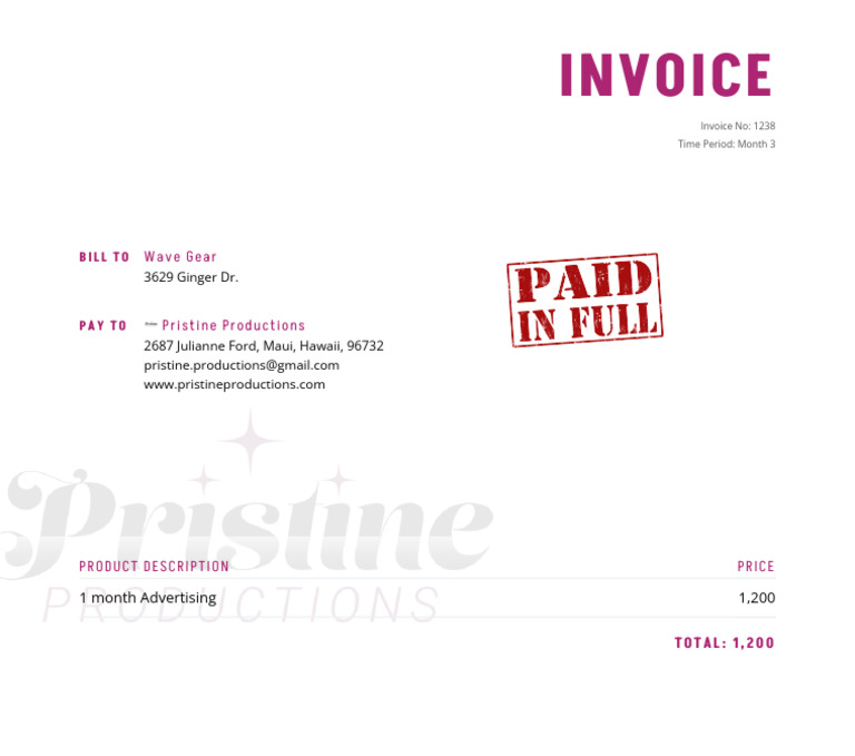 Advertising Invoice | PDF