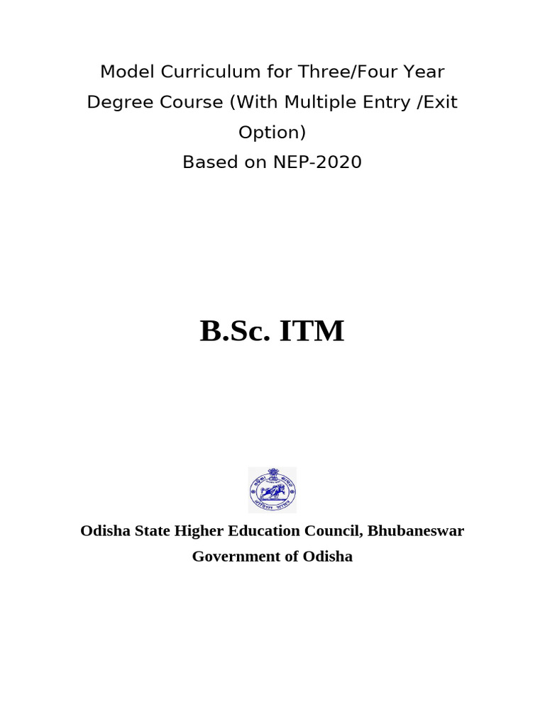 BSC ITM | PDF | Computer Network | Data Analysis