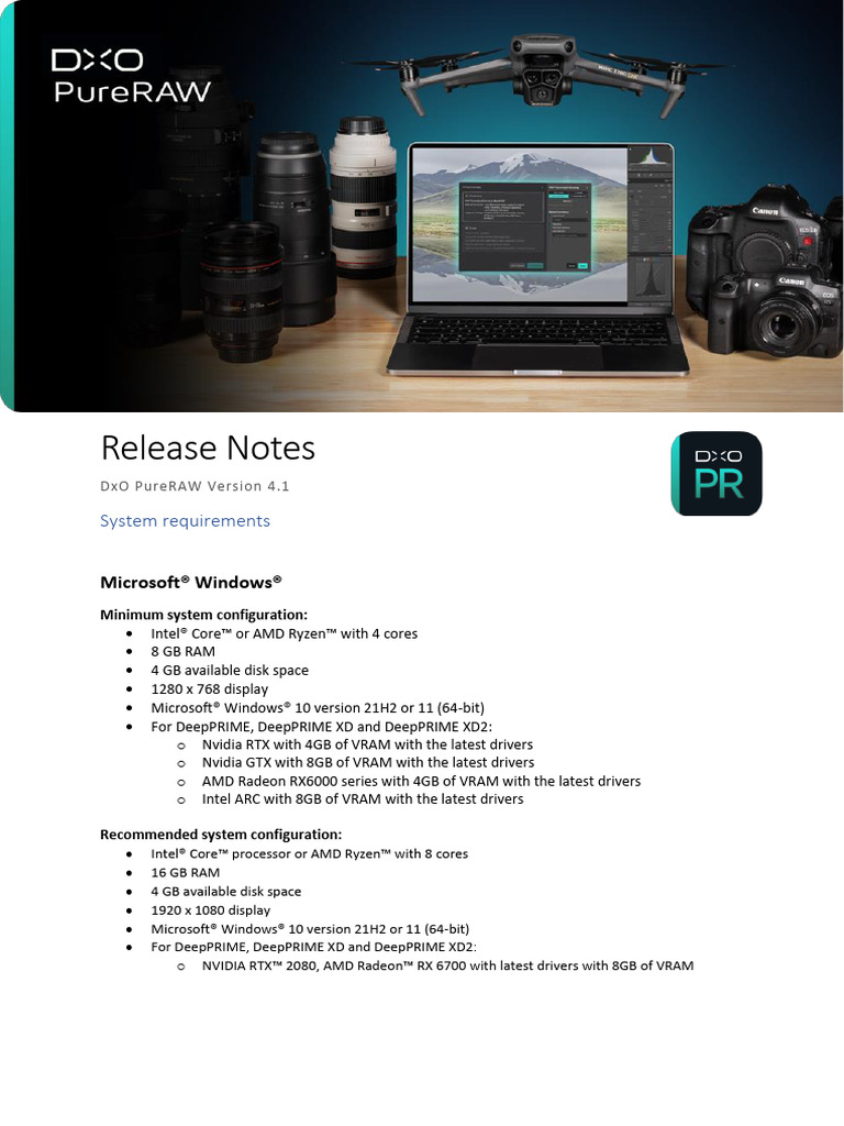 PR4 Release-Note Win ENglish | PDF | Mac Os | Raw Image Format