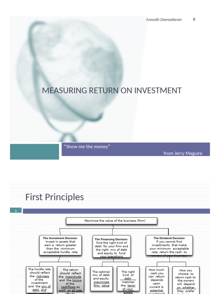 Measuring Investment Returns | PDF | Internal Rate Of Return | Expense