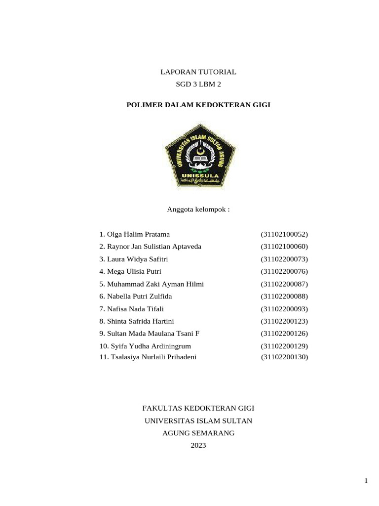 Laporan Tutorial SGD 3 LBM 2 Modul 2.4 - Removed | PDF | Teknologi & Rekayasa