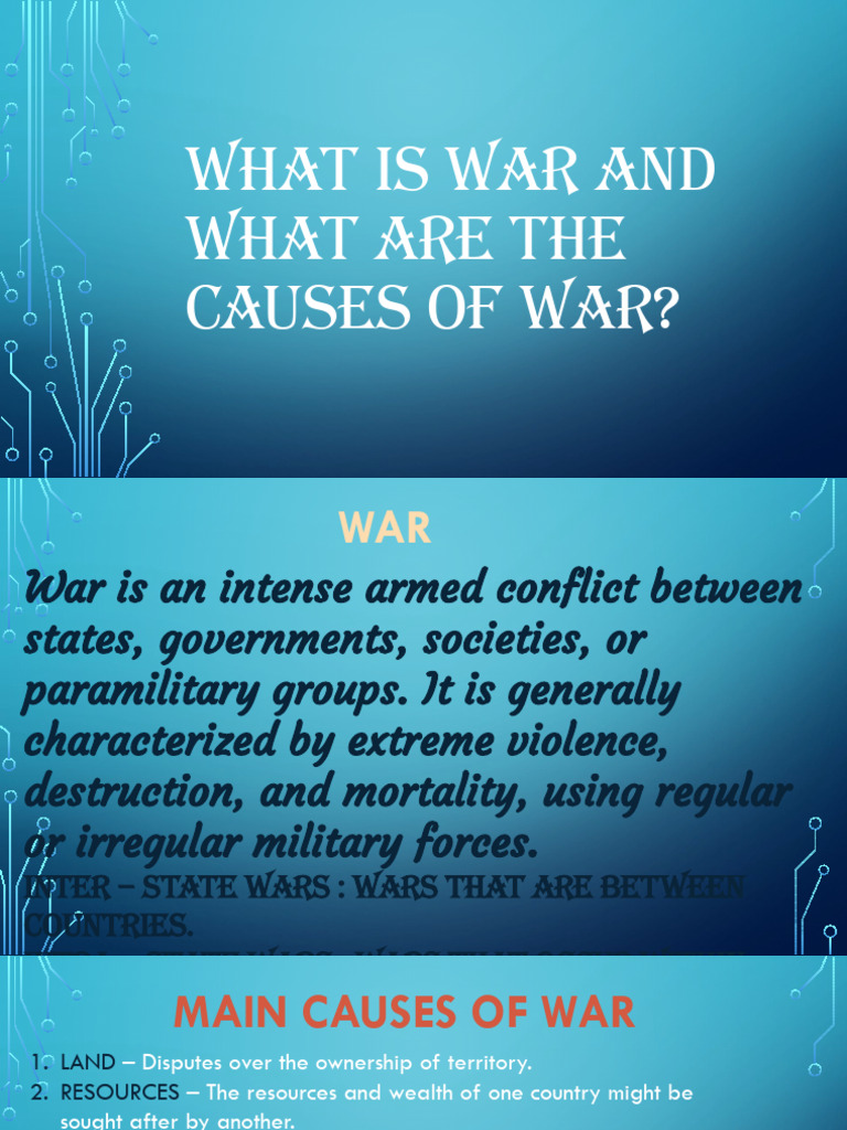What Is War and What Are The Causes - Anjali | PDF | Social Science ...