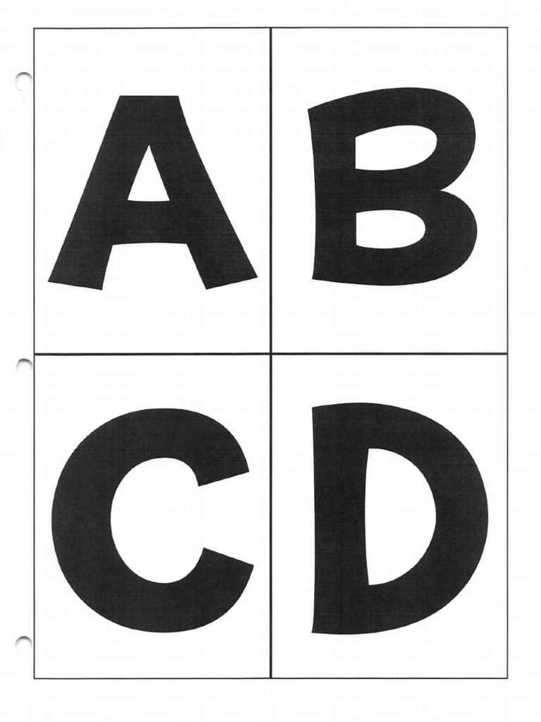 ABCD Response Cards | PDF