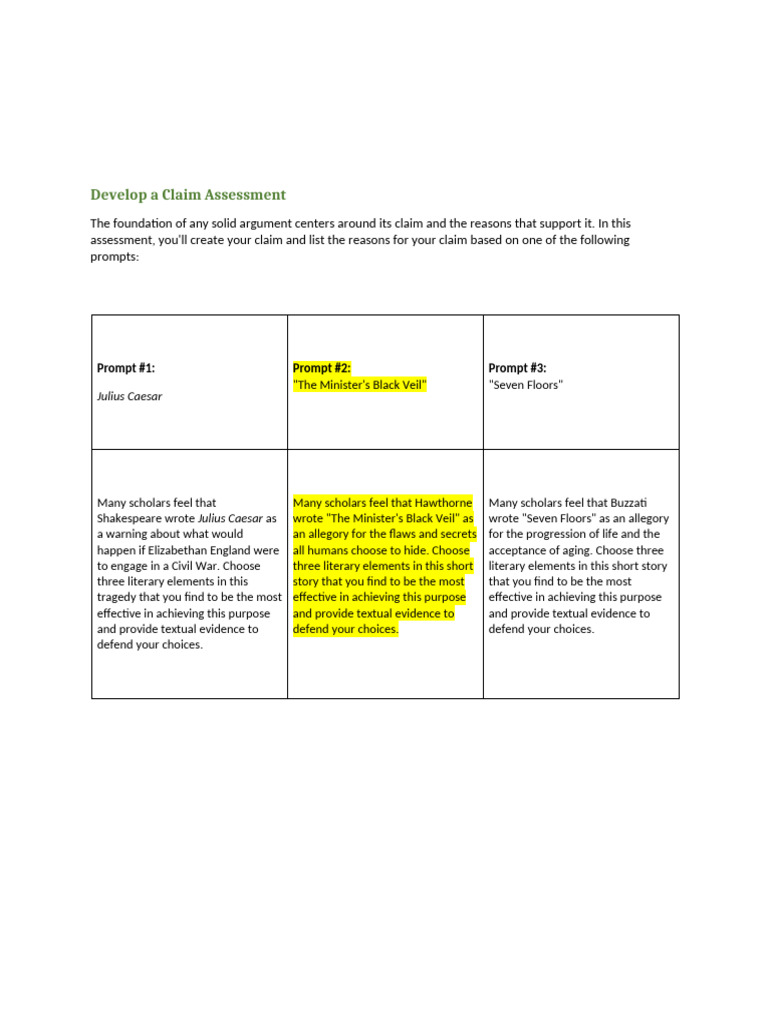 The Minister's Black Veil | PDF