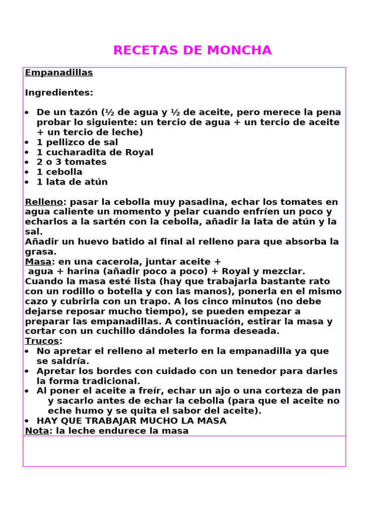 Moncha | PDF | Cocinando | Panes