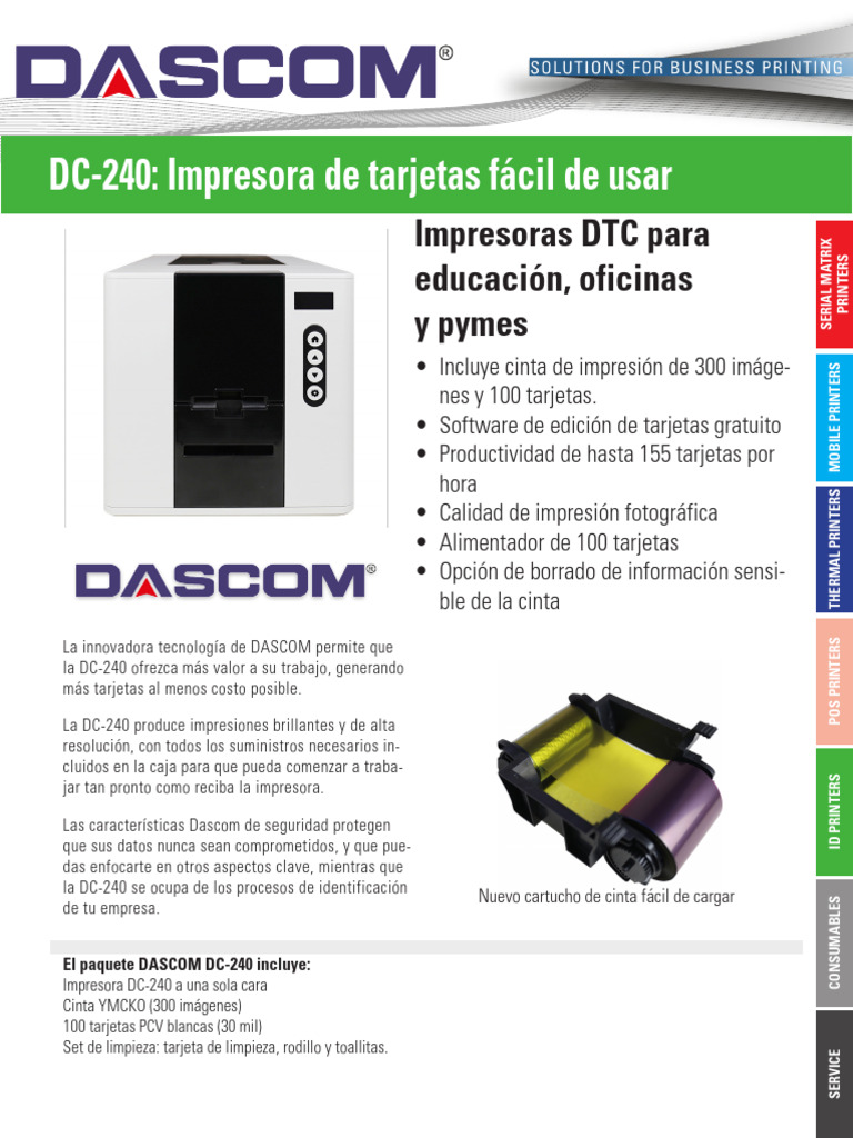 DC240 Es 2 | PDF | Impresora (Computación) | Equipo de oficina